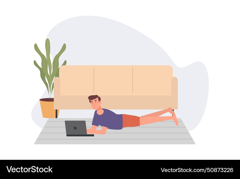 Work from home Royalty Free Vector Image - VectorStock