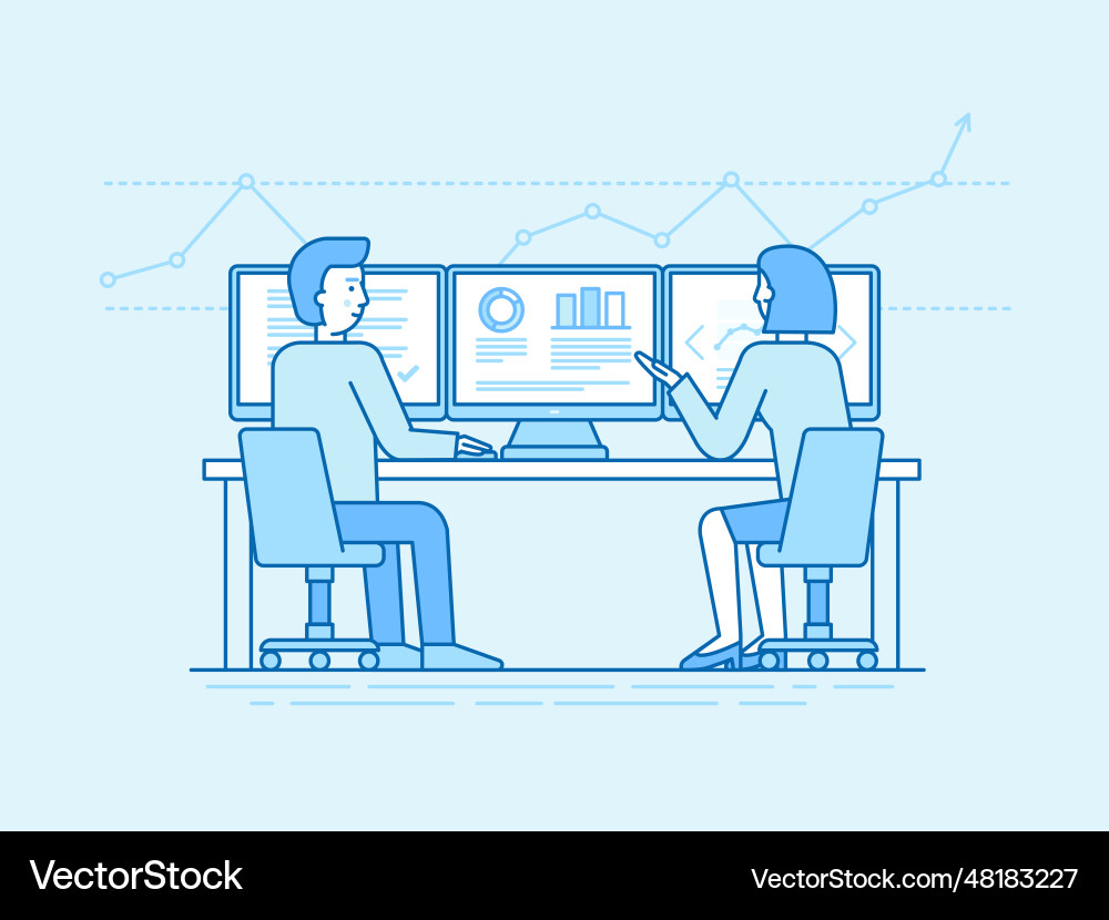 Trading stock and investment concept Royalty Free Vector