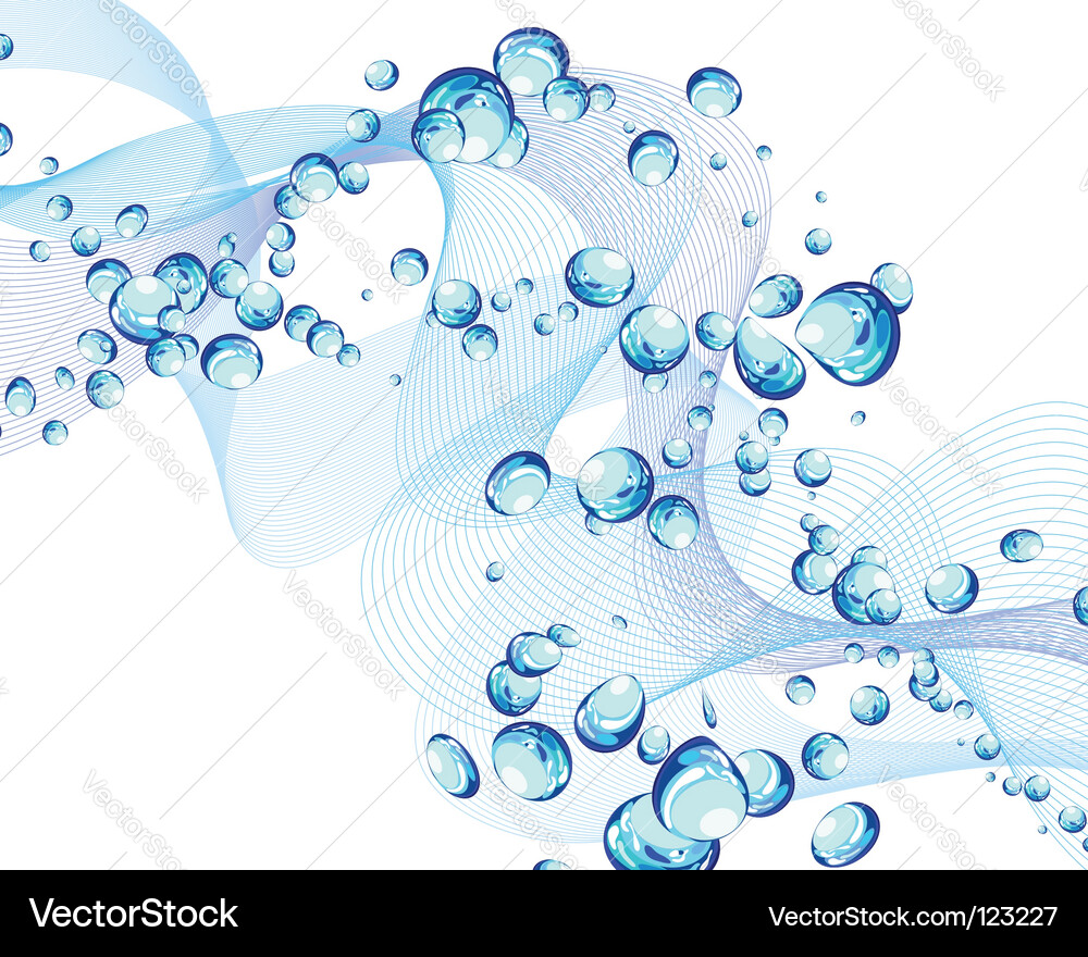 Water background Royalty Free Vector Image - VectorStock