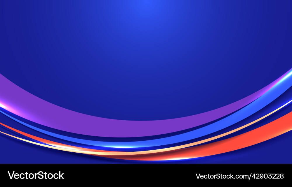 Abstract modern template colorful curved lines Vector Image