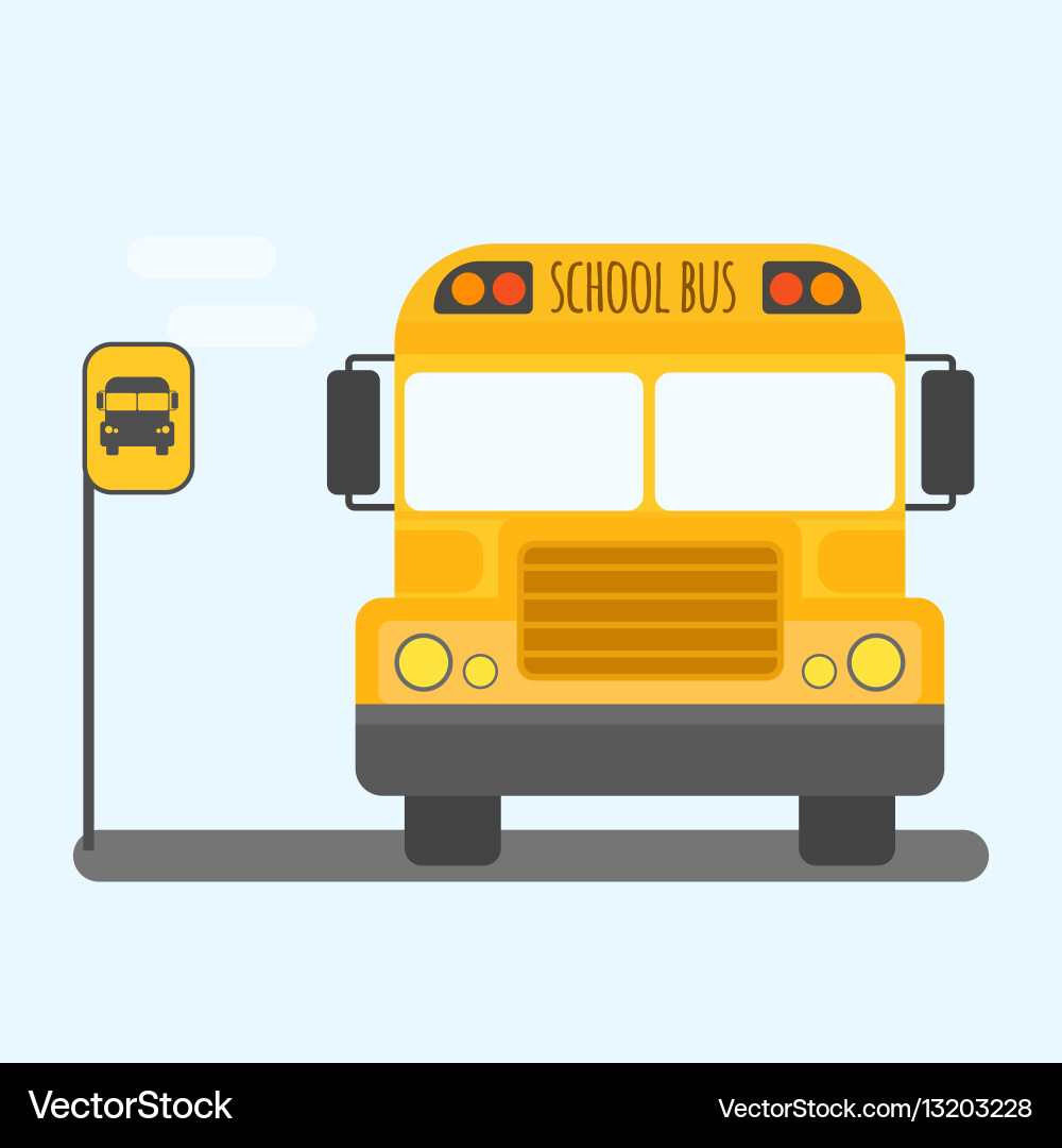 School Bus Transportation Royalty Free Vector Image