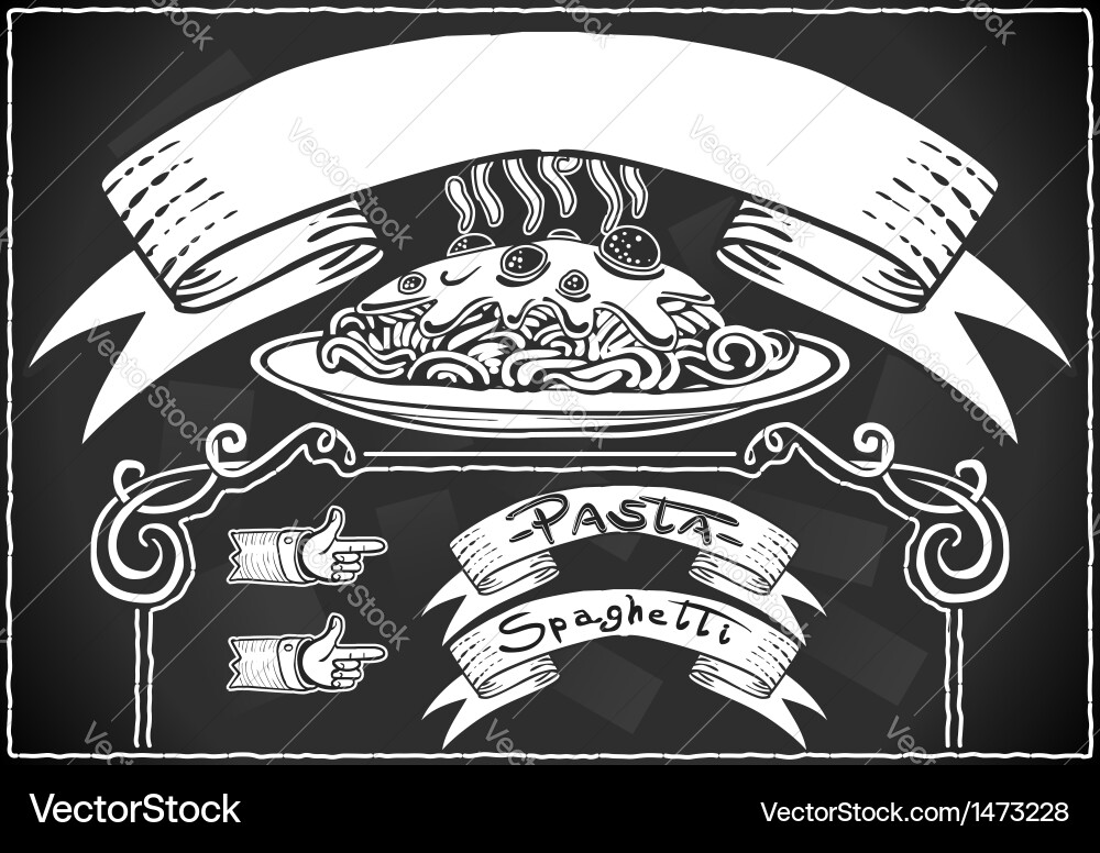 Vintage Chalkboard Menu Element Royalty Free Vector Image