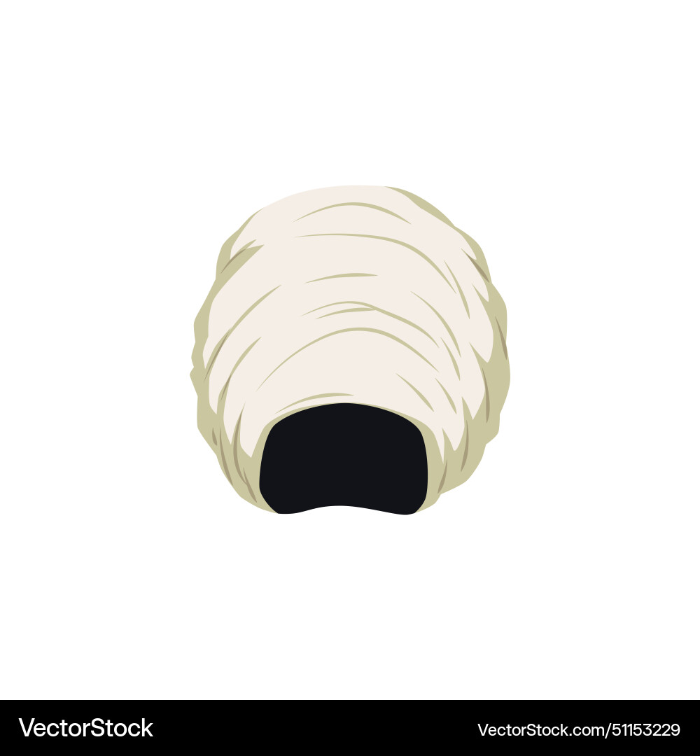 A turban in flat style Royalty Free Vector Image