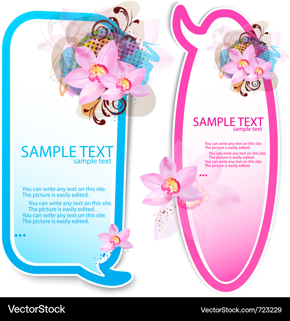 Beautiful frame for speech Royalty Free Vector Image