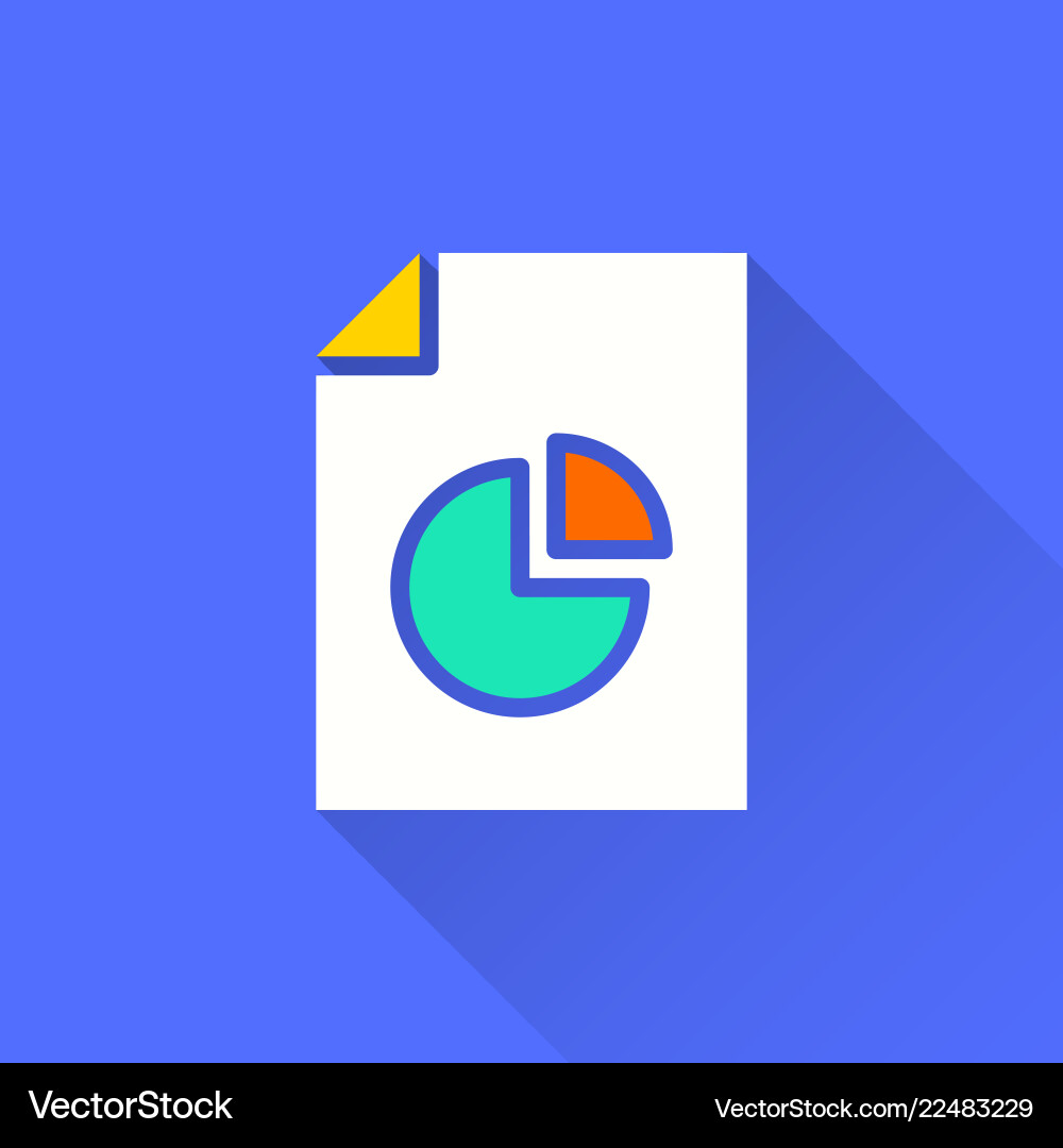 Business report - icon for graphic and web Vector Image