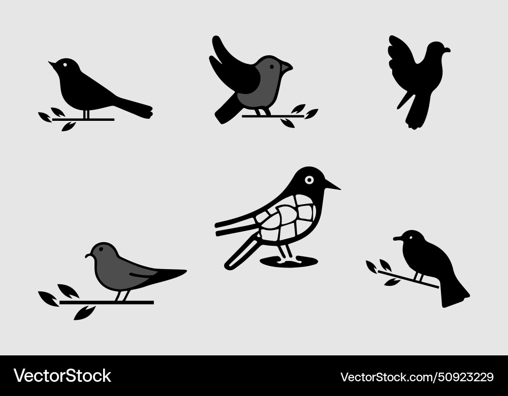 Cuckoo minimal icon design Royalty Free Vector Image