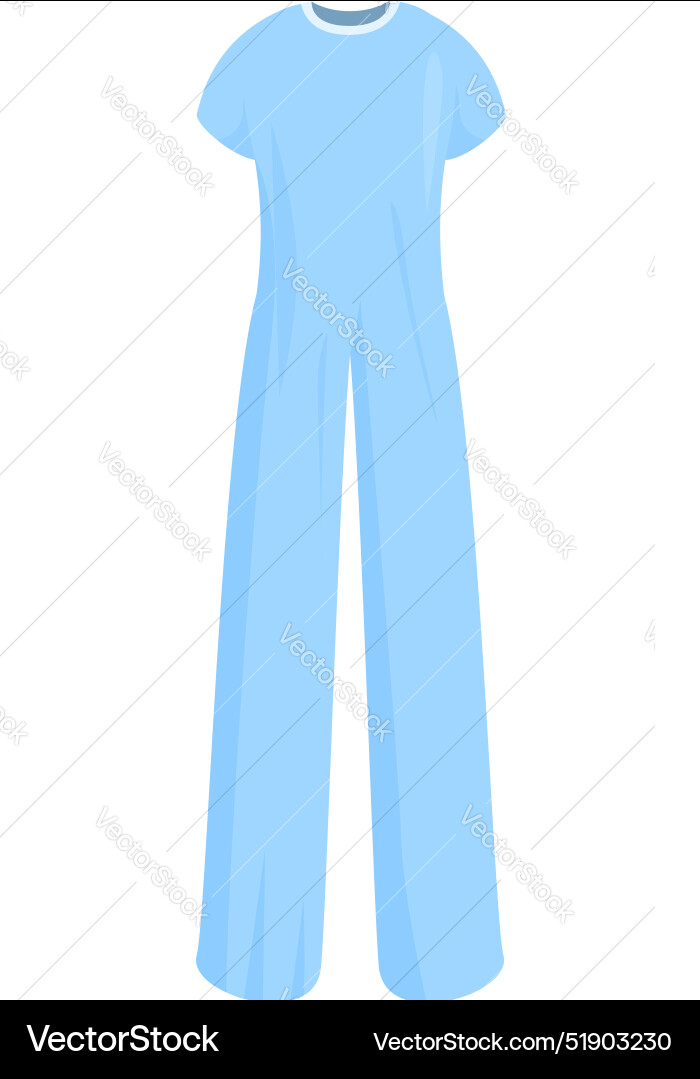 Blue medical uniform showing protection concept Vector Image