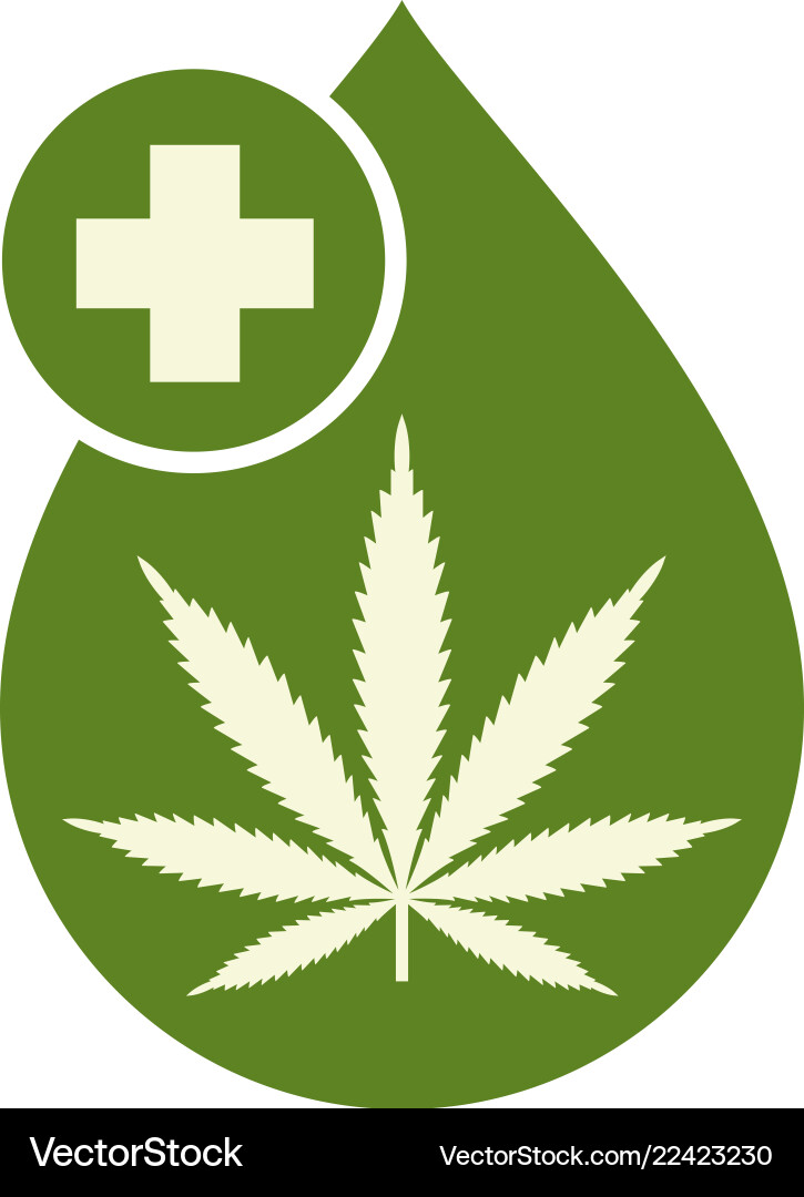 Cannabis Oil & CBD Extract Icon Royalty Free Vector