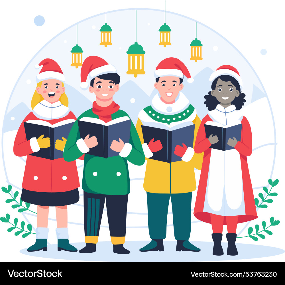 Christmas song Royalty Free Vector Image - VectorStock