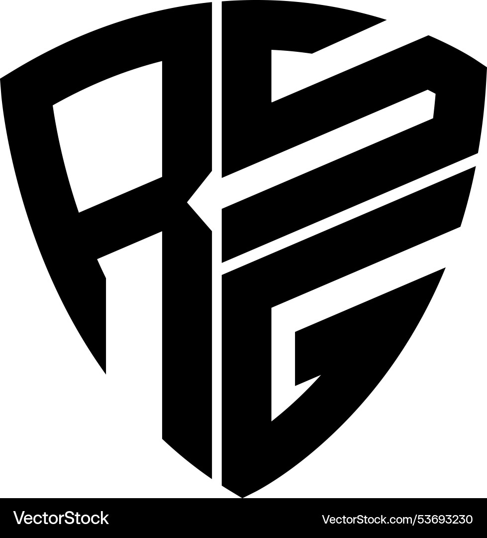 Rsg security logo Royalty Free Vector Image - VectorStock