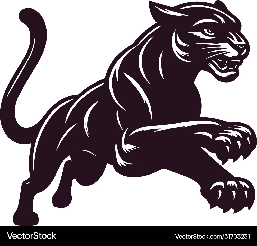 Fast tiger logo Royalty Free Vector Image - VectorStock