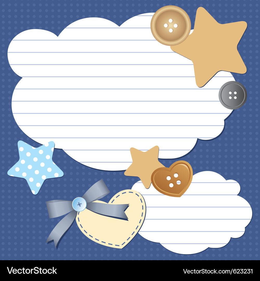 Frame with clouds Royalty Free Vector Image - VectorStock