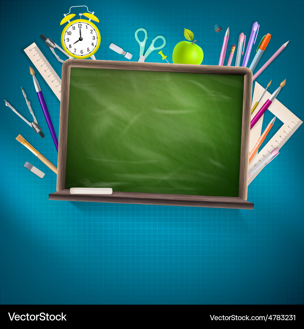Modern school background eps 10 Royalty Free Vector Image