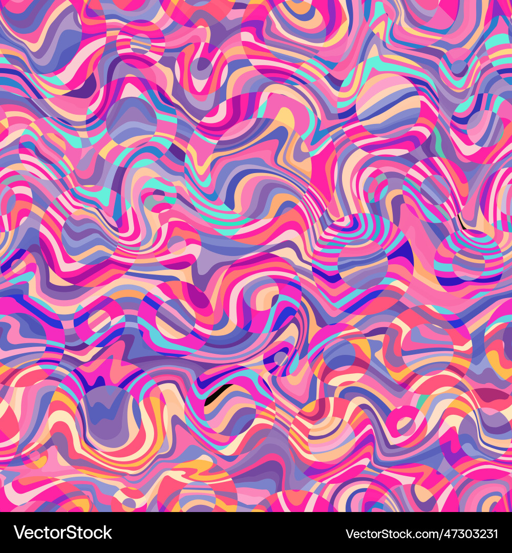 Pink color wavy seamless texture Royalty Free Vector Image