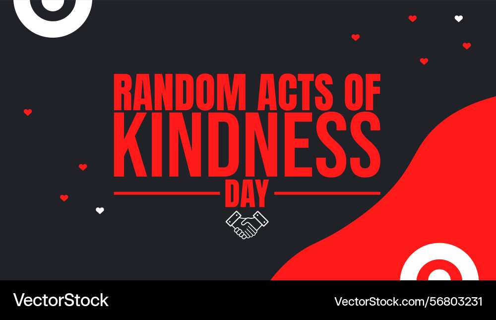 Small acts big impact celebrate random act Vector Image