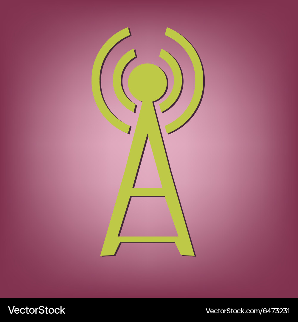 Tower wi-fi Royalty Free Vector Image - VectorStock