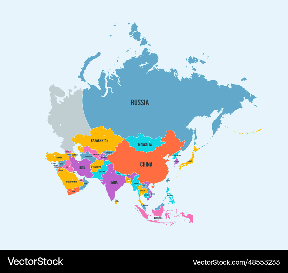 Political Map Asia