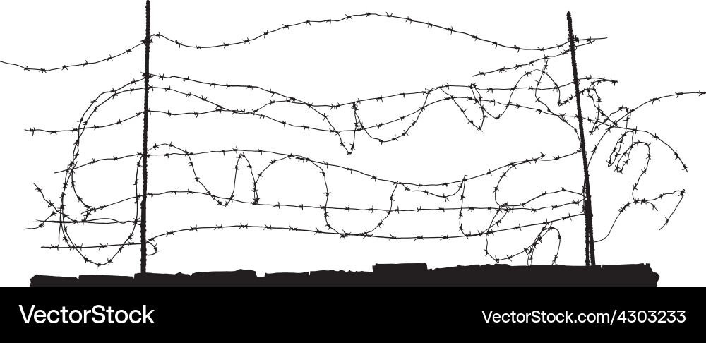 Barbed wire Royalty Free Vector Image - VectorStock