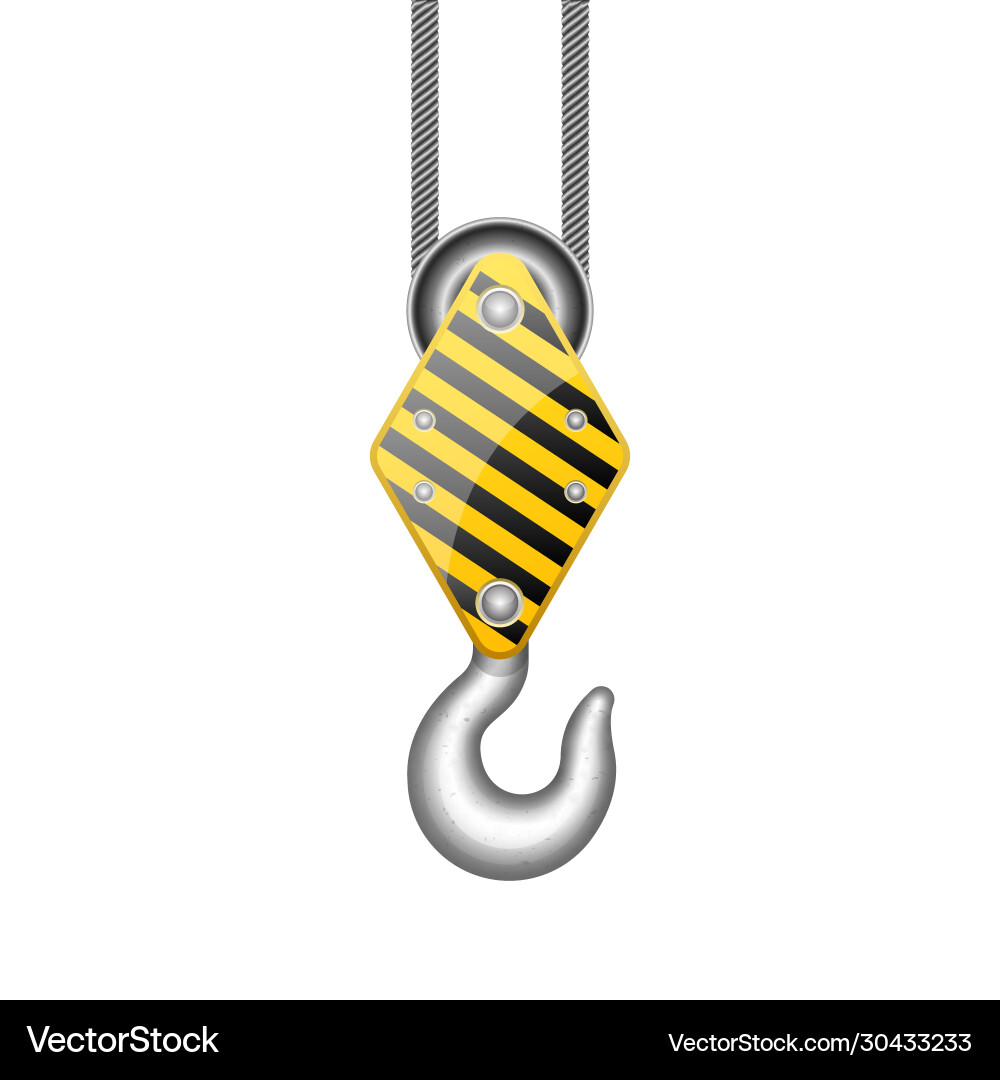 Crane hook Royalty Free Vector Image - VectorStock