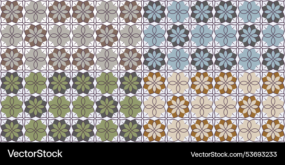 Decorative ornamental geometric background Vector Image