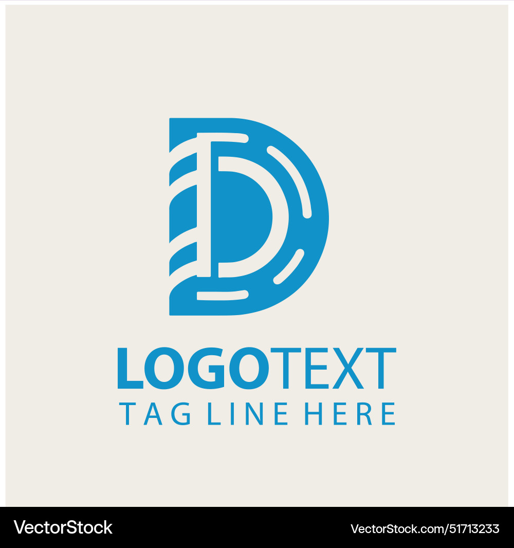 Letter d logo Royalty Free Vector Image - VectorStock