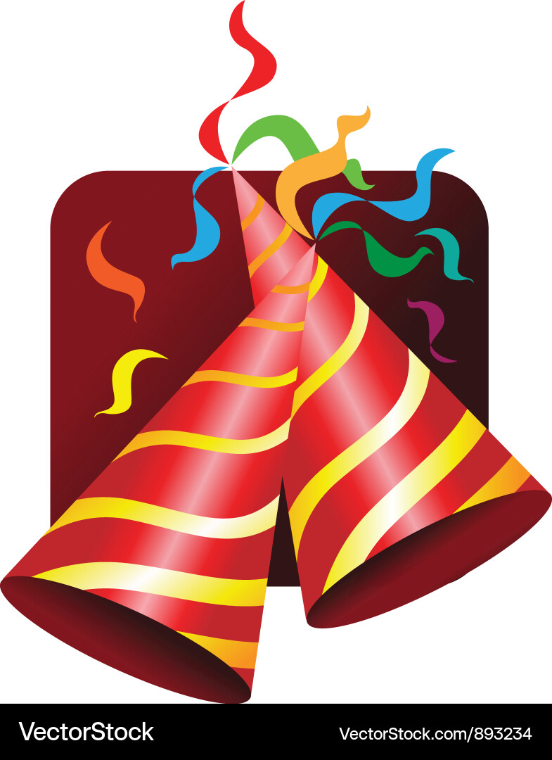 Colorful Party Hats Royalty Free Vector Image - VectorStock