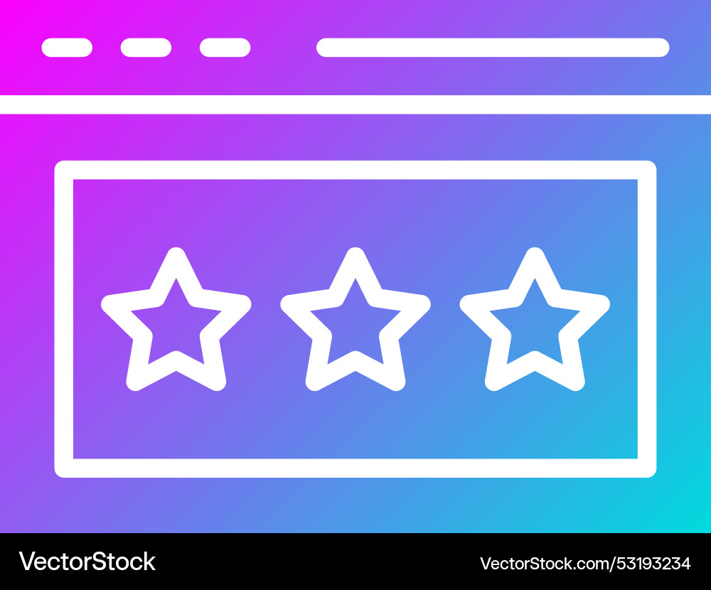 Review icon design Royalty Free Vector Image - VectorStock