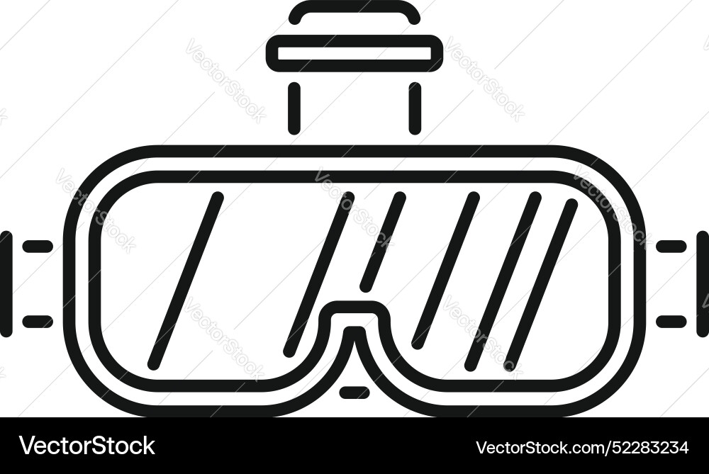 Vr glasses icon showing virtual reality gaming Vector Image