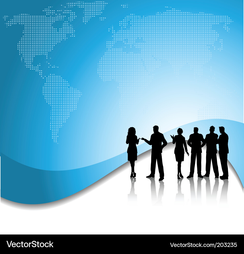 Business conversations Royalty Free Vector Image