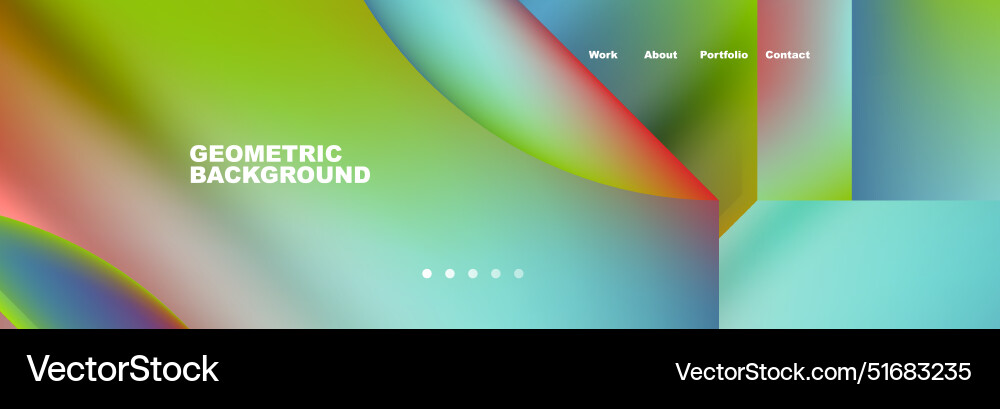 Colorful gradients with abstract geometric shapes Vector Image