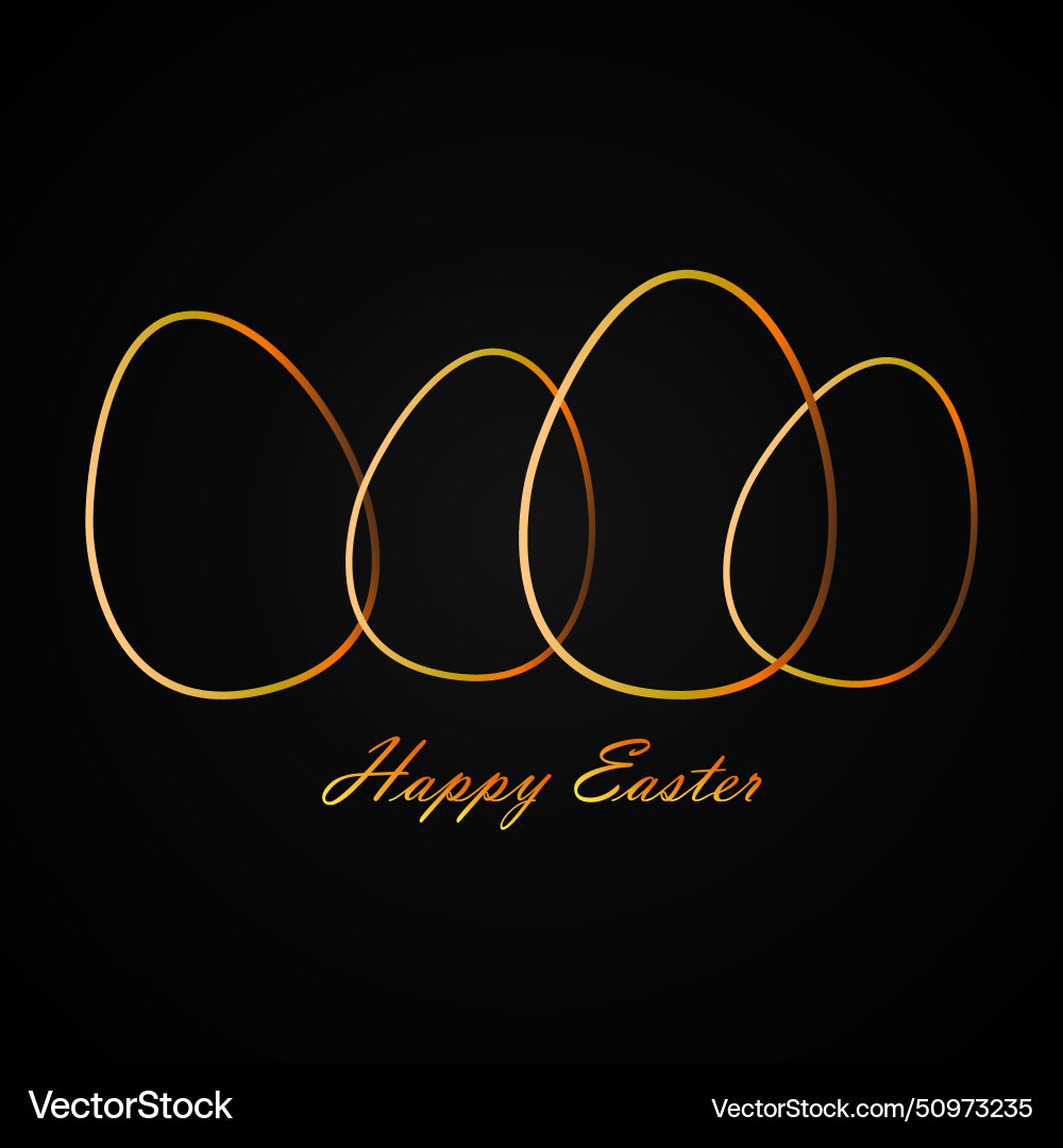 Happy easter eggs symbol Royalty Free Vector Image