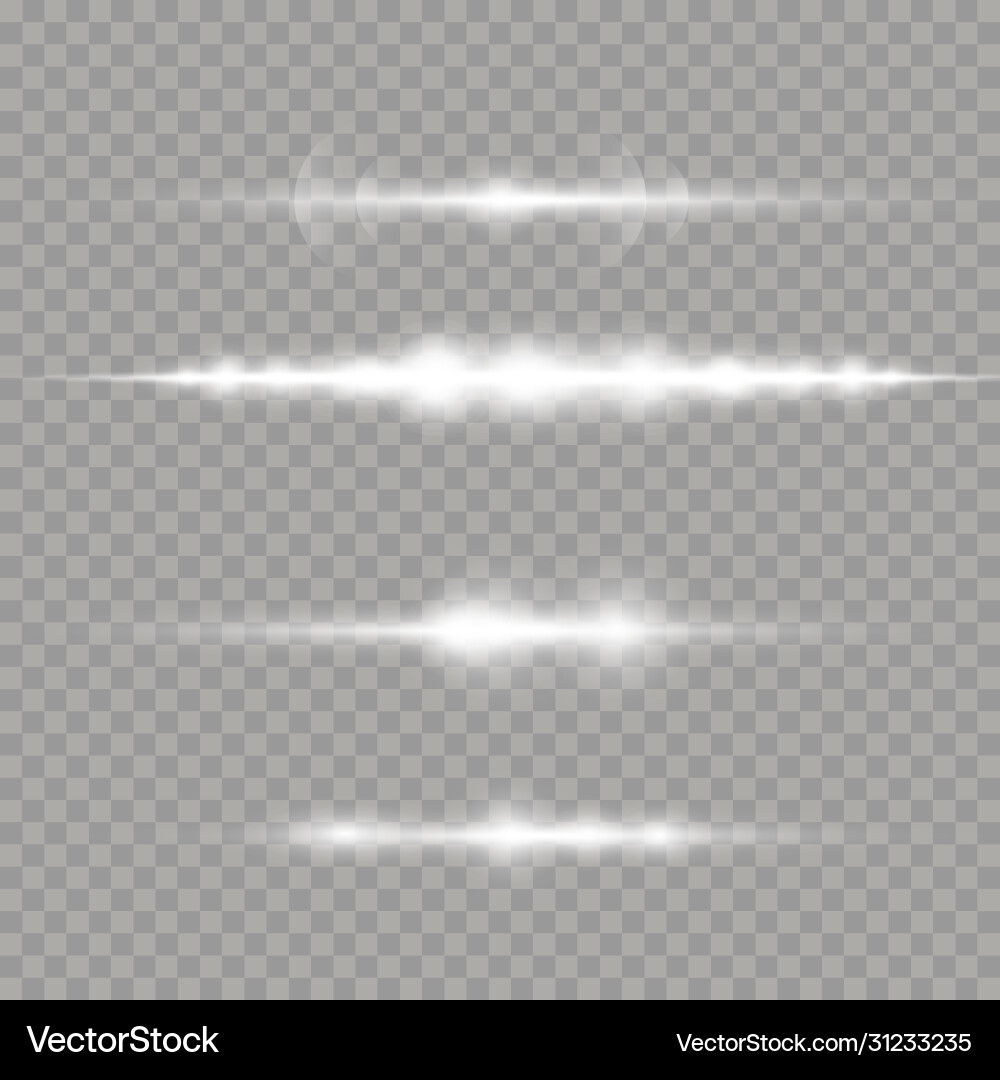 Horizontal light rays Royalty Free Vector Image