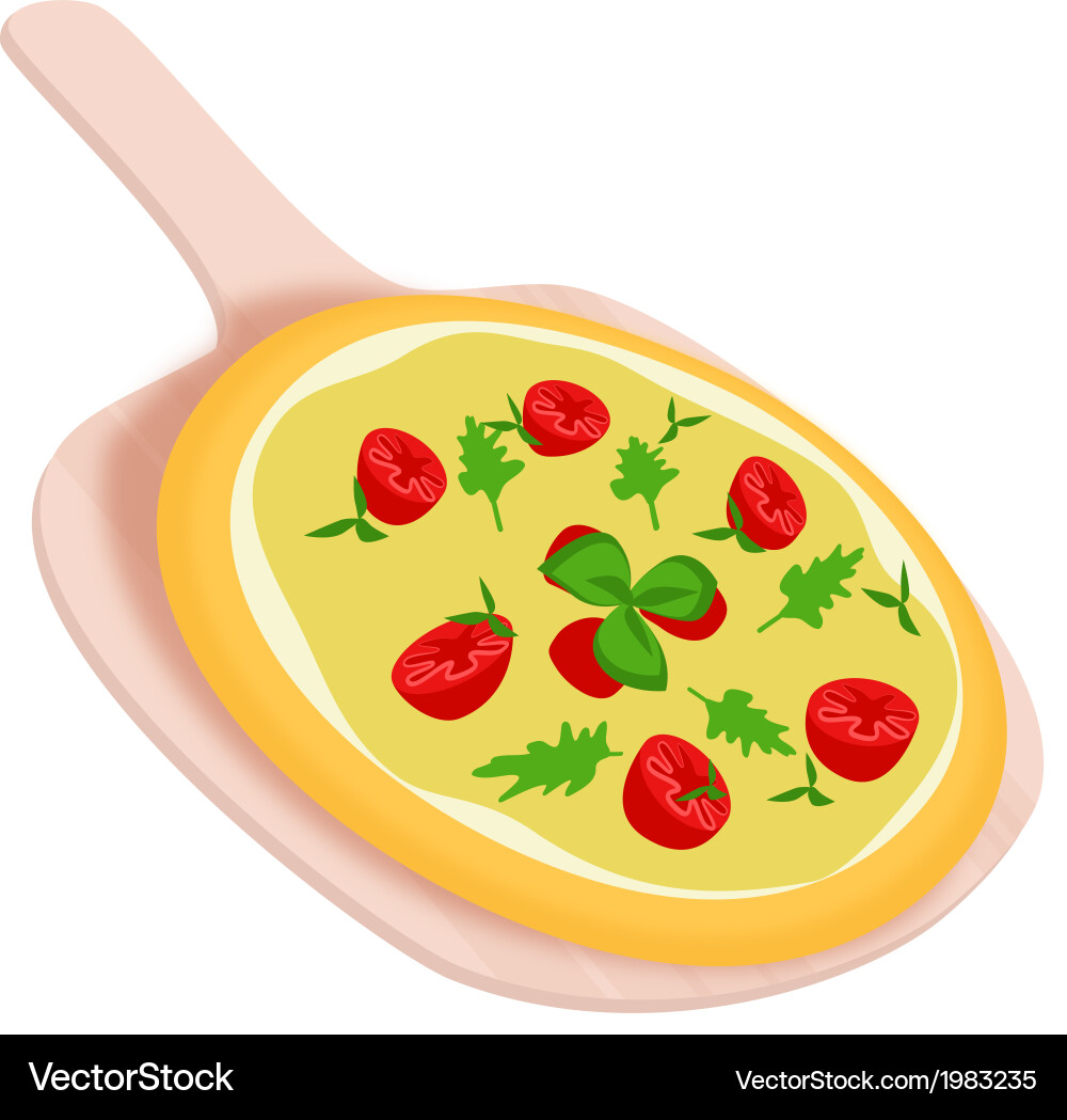 Italian pizza Royalty Free Vector Image - VectorStock