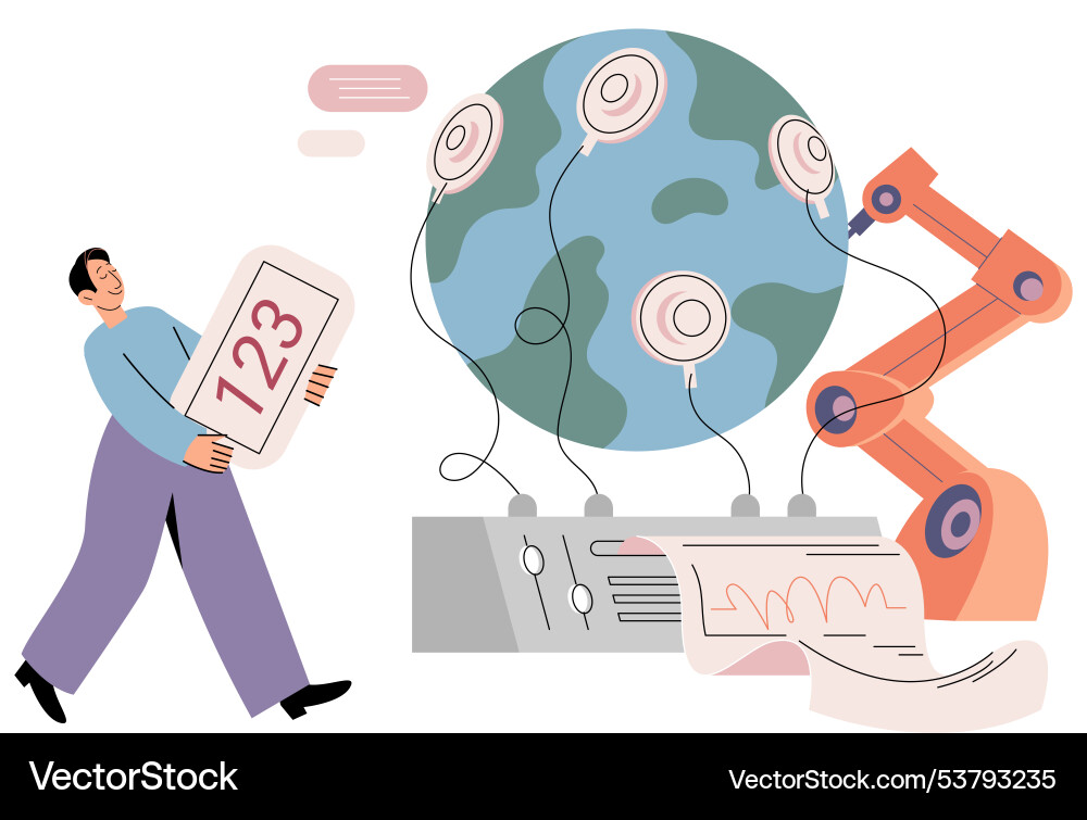 Laboratory research biotechnology in lab Vector Image