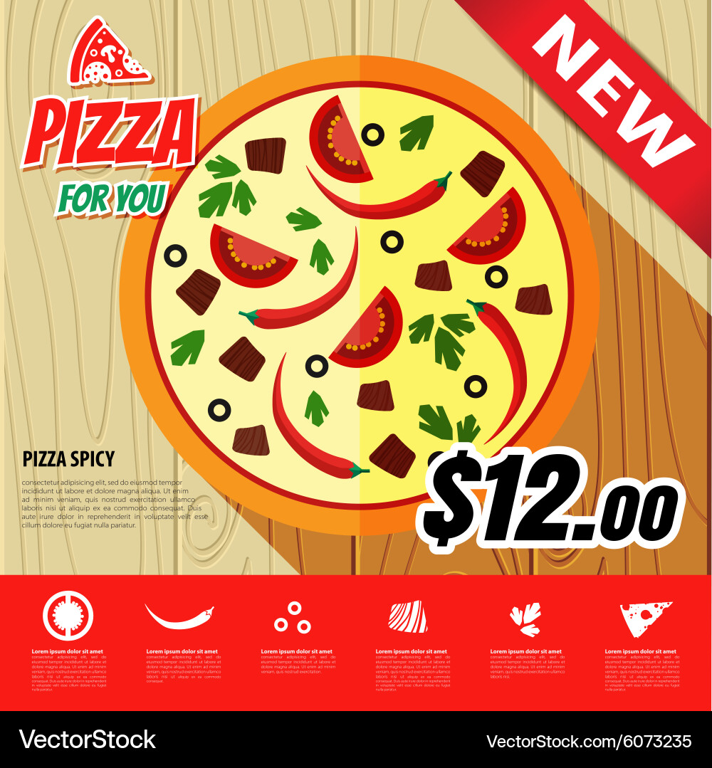 Pizza Royalty Free Vector Image - VectorStock
