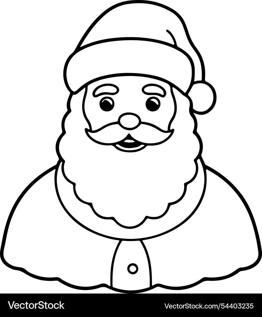Santa claus silhouette Royalty Free Vector Image