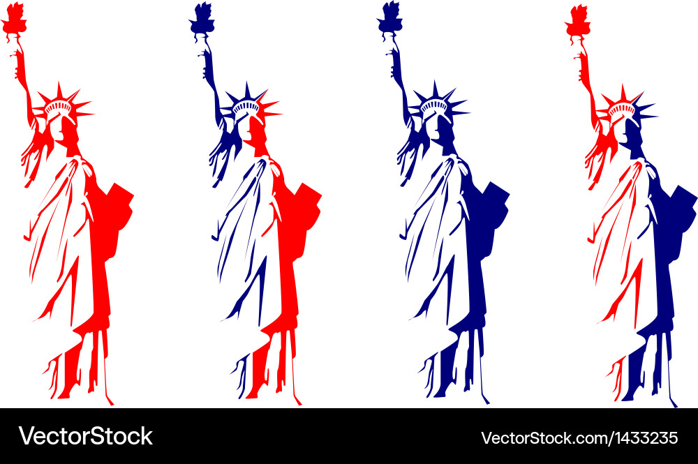 Statue of Liberty - Iconic Landmark Royalty Free Vector