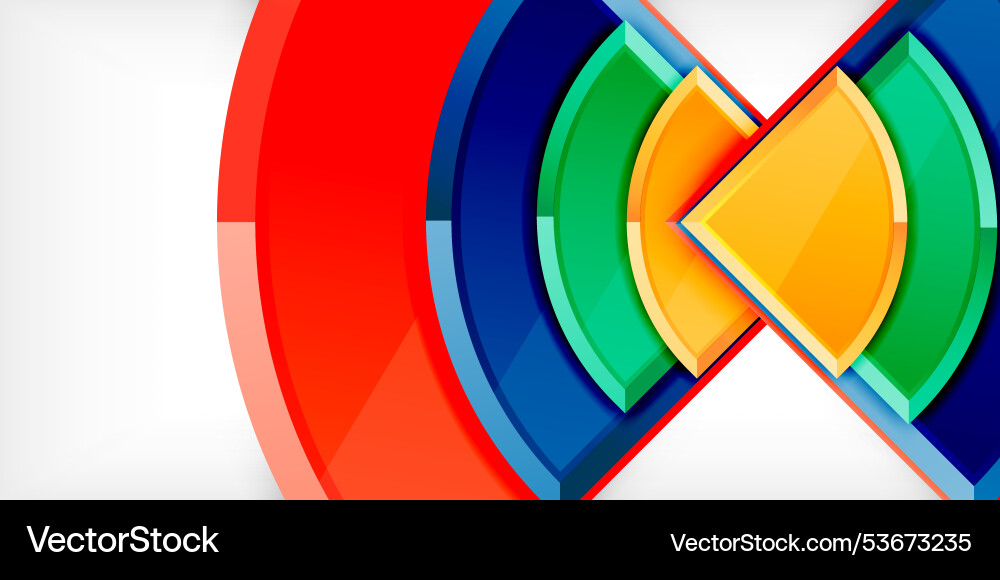 Triangle circles background Royalty Free Vector Image