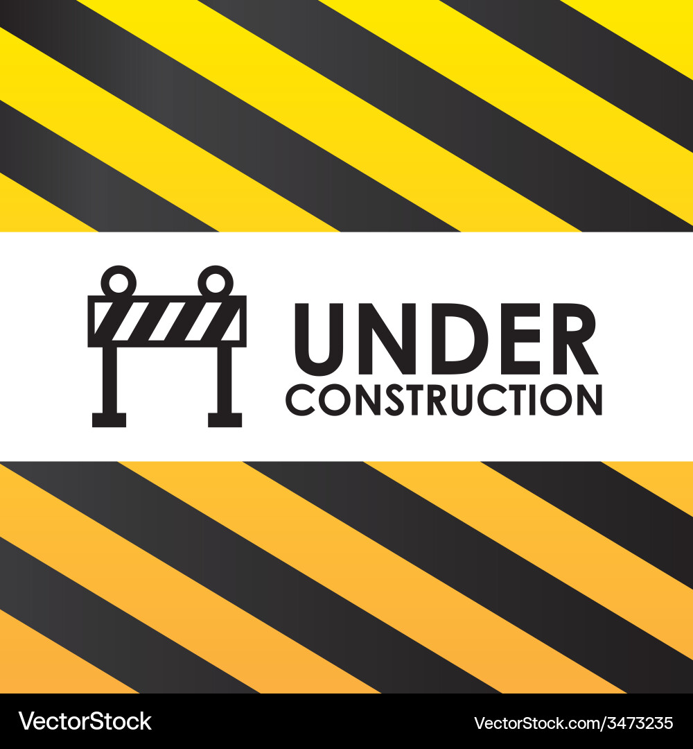 Under construction Royalty Free Vector Image - VectorStock