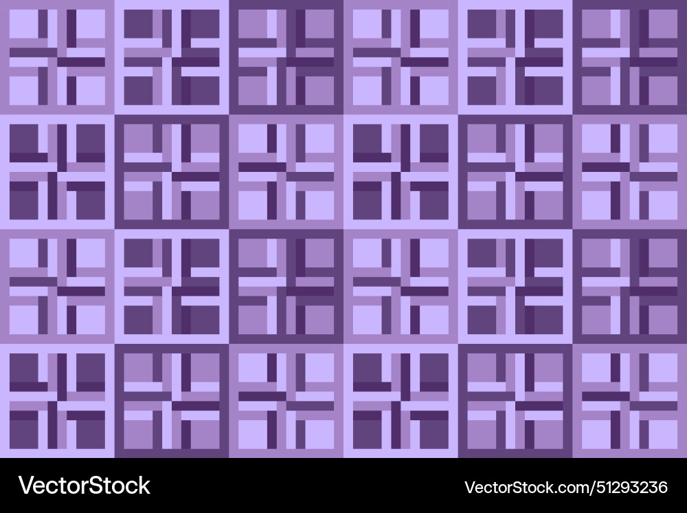 Abstract purple geometric seamless pattern Vector Image