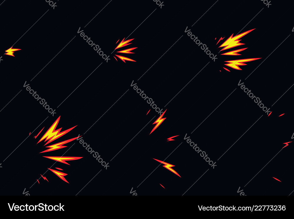 Cartoon Burst Explosion Animation Royalty Free Vector Image