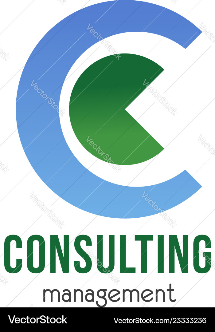 Consulting management sign Royalty Free Vector Image