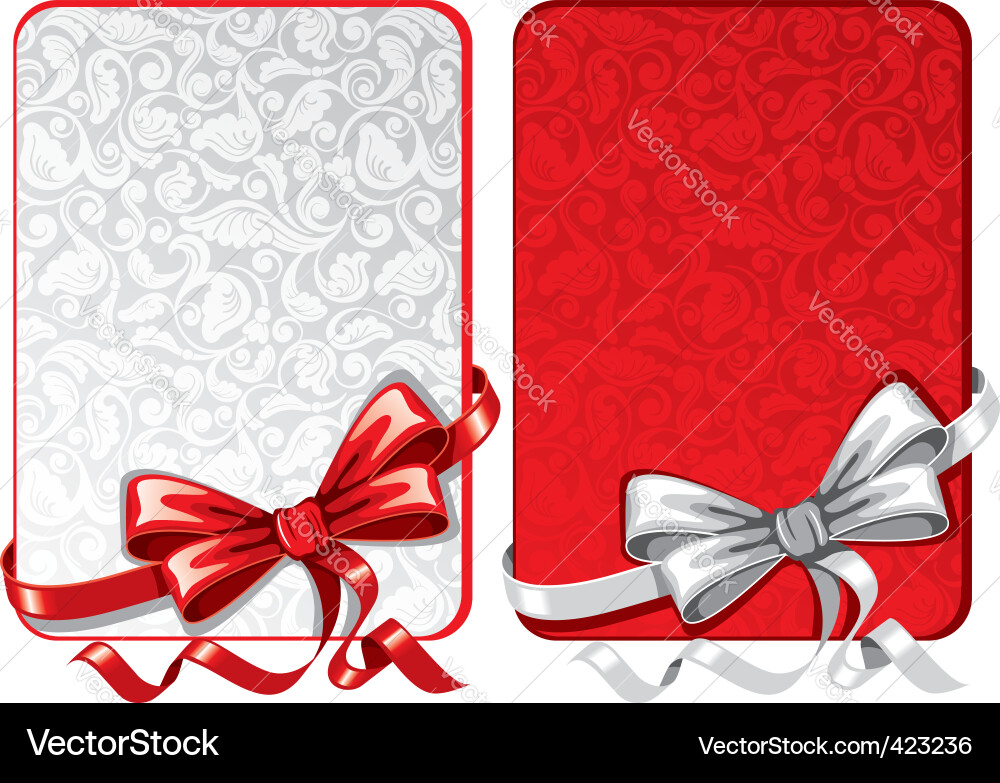 Decorative cards Royalty Free Vector Image - VectorStock