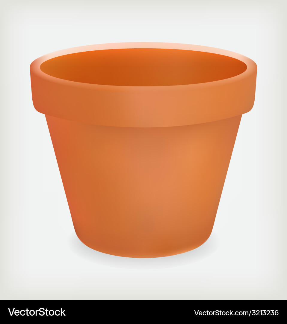 Flower pot Royalty Free Vector Image - VectorStock