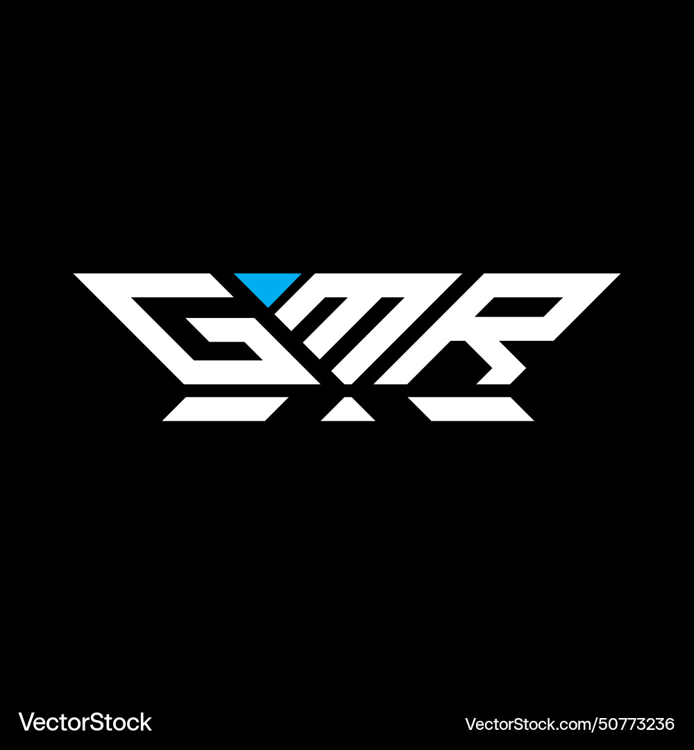 Gmr letter logo design simple and modern Vector Image