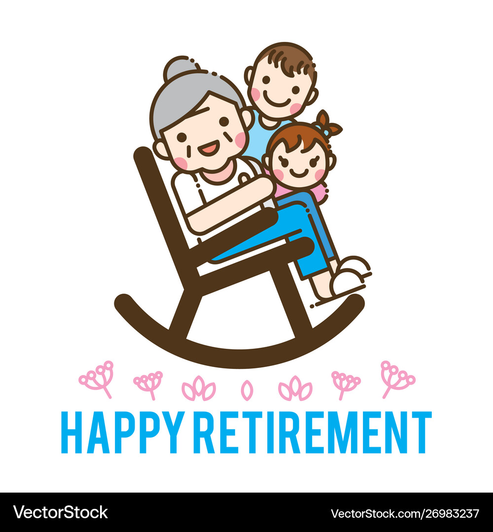 Happy retirement Royalty Free Vector Image - VectorStock