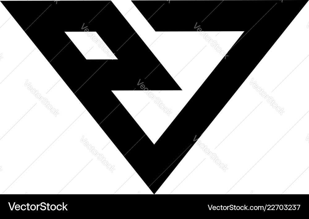 P and 7 logo Royalty Free Vector Image - VectorStock
