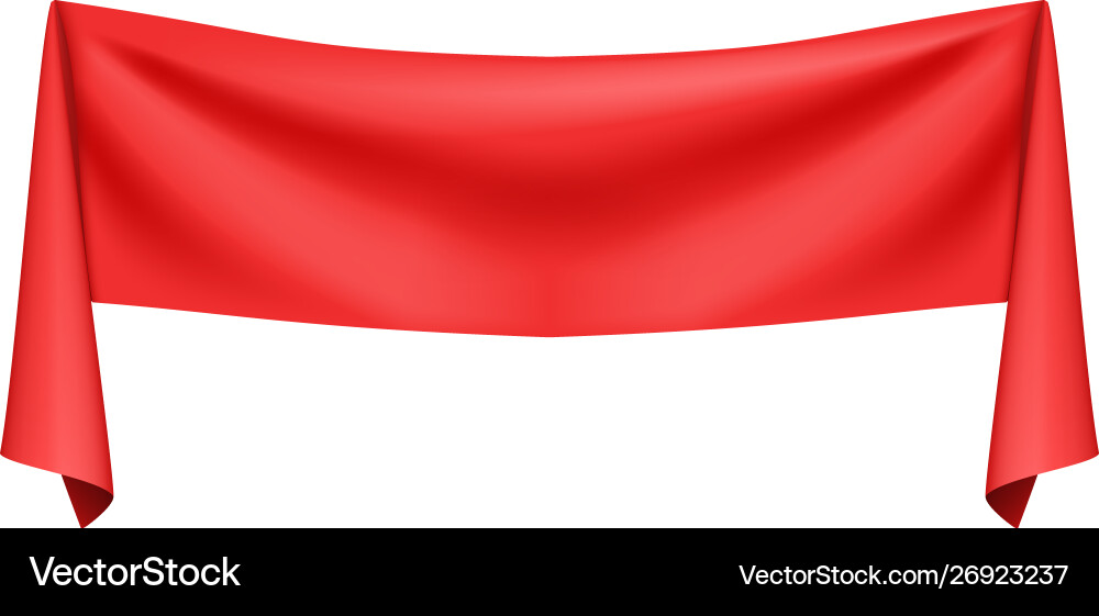 Red silk cloth Royalty Free Vector Image - VectorStock