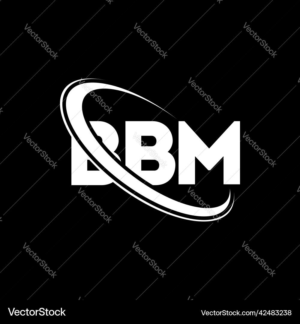 Bbm Pin Logo Bbm Logo Letter Design Royalty Free Vector Image