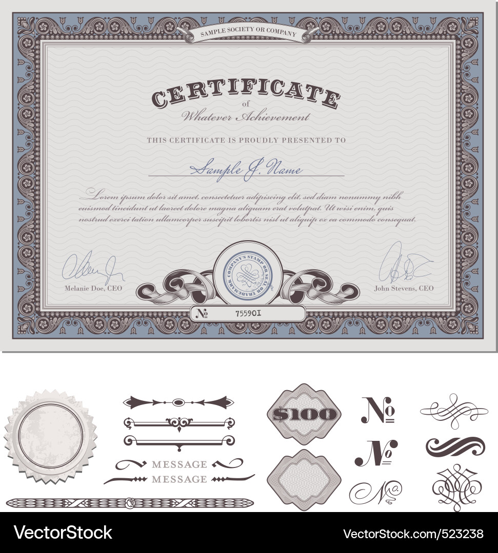 Certificate Vector Images (over 370,000)
